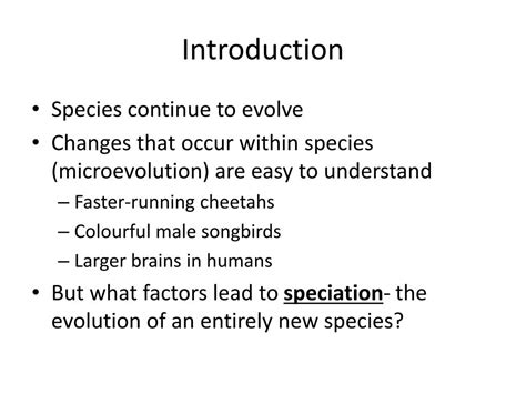Ppt Speciation Powerpoint Presentation Free Download Id1641302