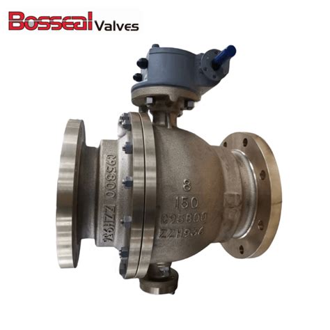 ASTM B148 C95800 Ball Valve API 6D 10 Inch 150 LB RF Bosseal