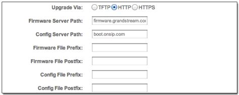 Grandstream Boot Server OnSIP Support
