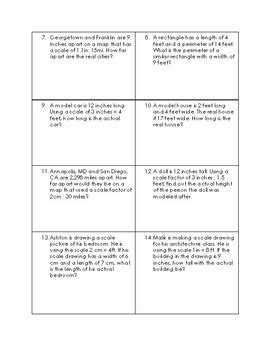 Scale Factor Practice By Texas Th Grade Math Teachers Pay Teachers