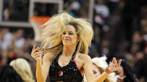 Portland Trail Blazers Dancers Entertain The Crowd During The Game