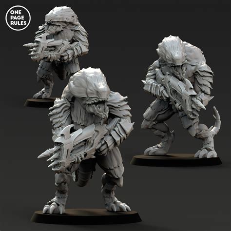 Hive Guardians Skewer Cannon Alien Hives 3 Models Miniature Horde