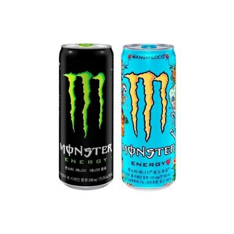 몬스터 그린 355ml X6캔 망고 로코 X6 캠핑음료 에너지 티몬