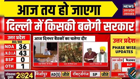 Loksabha Election Result Updates सरकार बनाने के लिए आज दिल्ली में