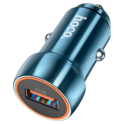 Incarcator Auto Cu Cablu USB C HOCO Z46 18W 3A 1 X USB A Bleu