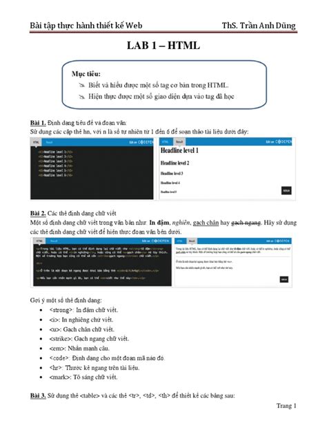Lab 1 Html Pdf