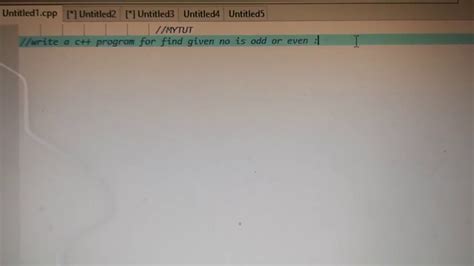 C Program To Check Number Is Even Odd Youtube