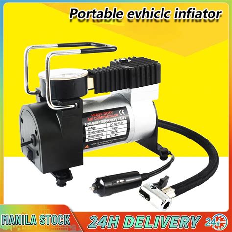 Portable Car Electric Tire Multi Function Pump V Car Pump Inflatable