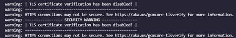 解决git报警告 TLS certificate verification has been disabled herry菌 博客园