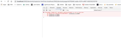 Empty Console With Error While Trying To Debug CEP Extension Issue
