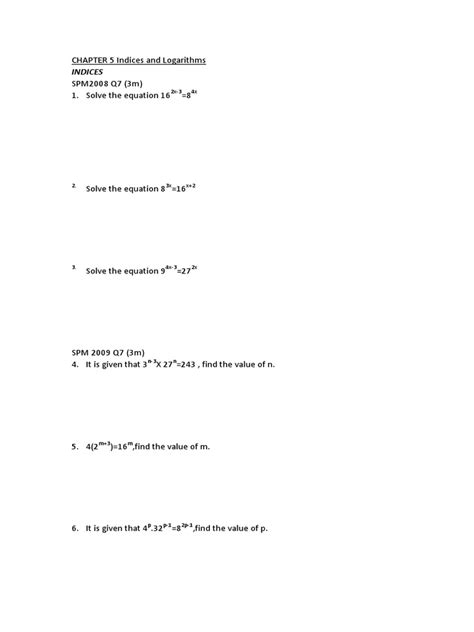 chapter 5 indices and logarithms pdf equations logical truth