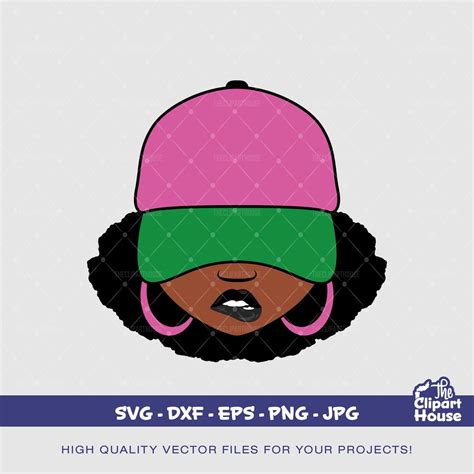 Afro Lip Bite 3 Smirk Svg African American Svgblack Woman Afro Lady