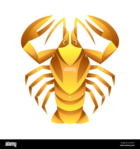 Cancer Zodiac Sign Stock Vector Images Alamy