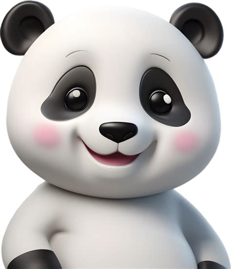 Adorable Dibujos Animados Panda Con Juguetón Encanto Ai Generado