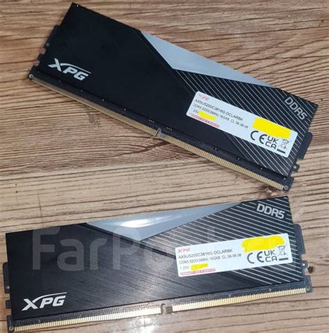 Продам оперативную память Ddr5 Adata Xpg Lancer Rgb 2х16 32 Гб 32 гб б у в наличии Цена 7