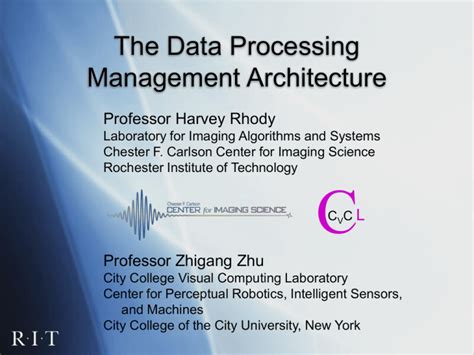 The Data Processing Management Architecture Twiki