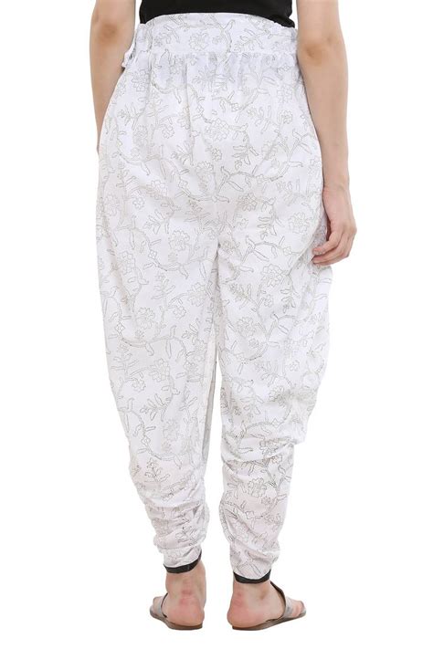 White Cotton Printed Dhoti Salwar Kaanchie Nanggia 2822881