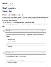Quiz Week 1 Quiz Pdf Week 1 Quiz Started Jun 25 At 11 30am Quiz Instructions Week 1 Quiz
