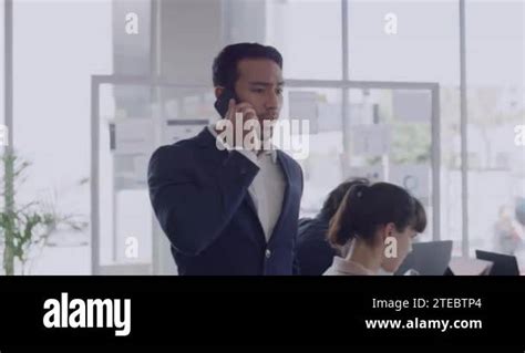 Disgruntled Employee Making A Call And Having A Disagreement With A