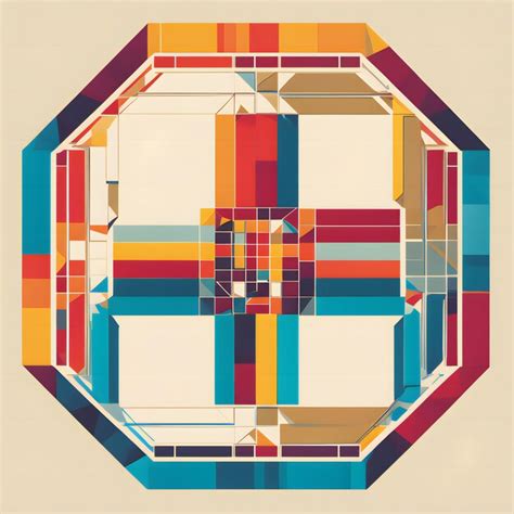 Premium Photo Abstract Geometric Background In Retro Style