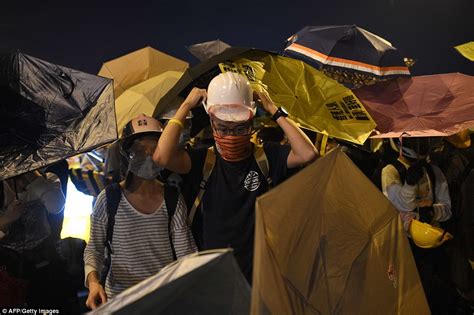 Hong Kong Protesters Clash With Police As They Step Up Move For Reforms