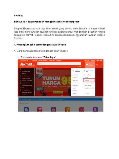 Panduan Shopee Express 1 1 Pdf
