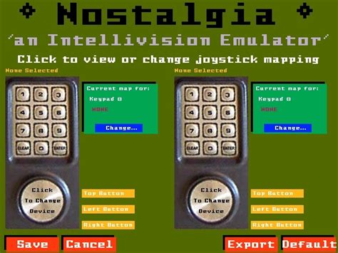 Nostalgia Intellivision Emulator