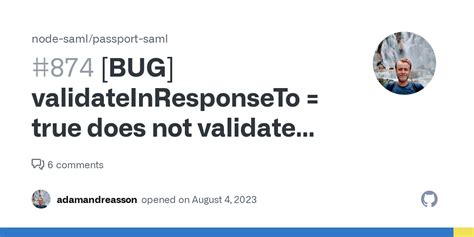 Bug Validateinresponseto True Does Not Validate Responses · Issue