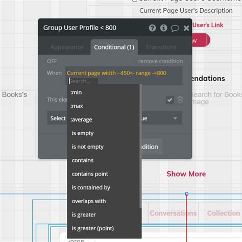 how to use range function to show an element between certain page