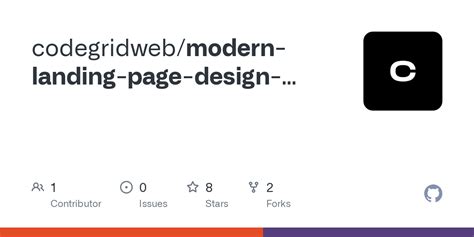 github codegridweb modern landing page design using css