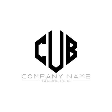 Cub Letter Logo Design With Polygon Shape Cub Polygon And Cube Shape Logo Design Cub Hexagon