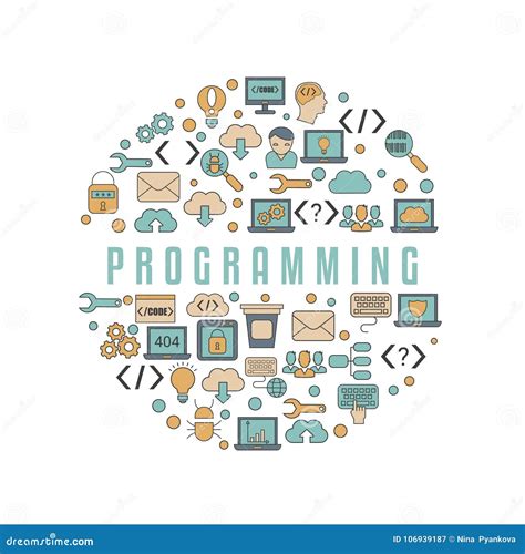 Coding And Programming Concept Stock Vector Illustration Of