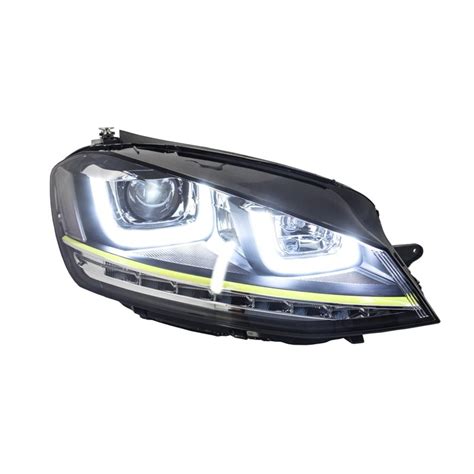PHARES LED LOOK R400 POUR VOLKSWAGEN GOLF 7 Avec Feux Diurnes Desi