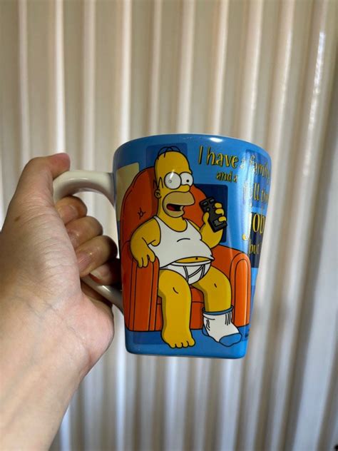 Homer Simpson Rare Big Mug Hobbies And Toys Memorabilia And Collectibles