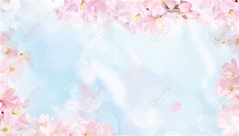 아름다운 봄 풍경 이미지 Hd 반짝임 복숭아 얼룩 배경 사진 무료 다운로드 Lovepik