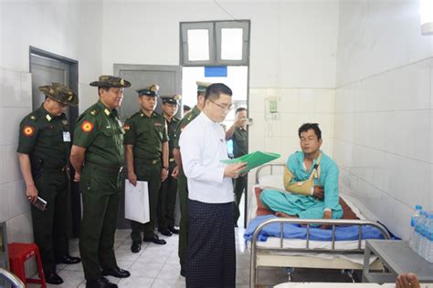 တပ်မတော်ဆေးရုံများ၌ တက်ရောက်ဆေးကုသမှု ခံယူနေသူများအား ကြည့်ရှုအားပေး Myawady Webportal