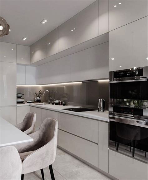 Пин от пользователя Eftichiatzam на доске kitchen | Современные белые ...