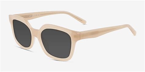 Nor Square Clear Brown Frame Prescription Sunglasses Eyebuydirect