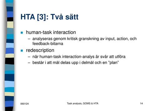 Ppt Task Analysis Goms And Hta Powerpoint Presentation Free Download