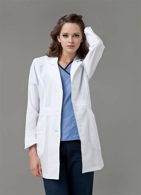 Wonderwink Four Stretch Womens Lab Coat White Xl