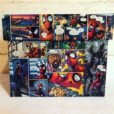 Custom Spider Man Decoupage Comic Book Storage Box Etsy