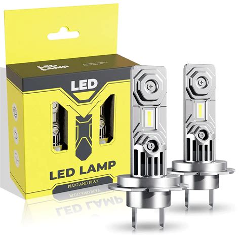 2Pcs H7 Turbo Head Lamp Bulbs 50000LM 100W High Power LED Car Headlight