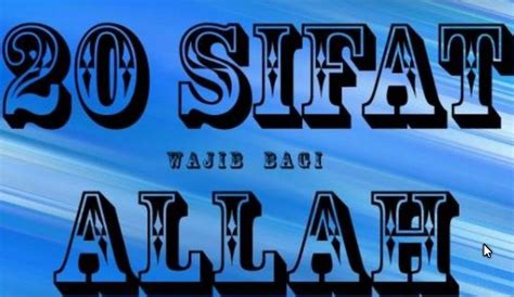 Detail Kaligrafi Sifat Wajib Allah Koleksi Nomer