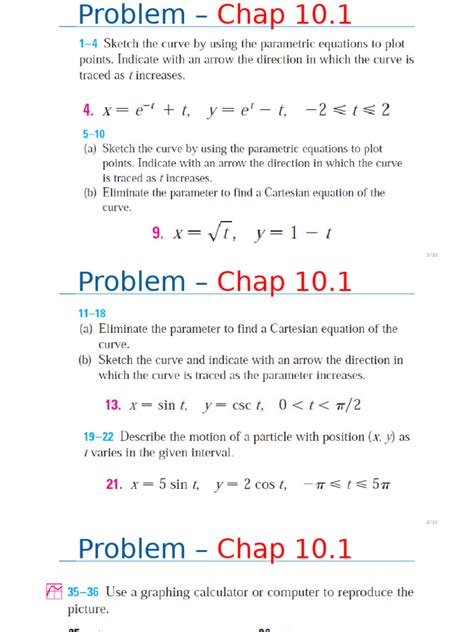 Calculus 1b Parametric Equations And Polar Coordination Pdf