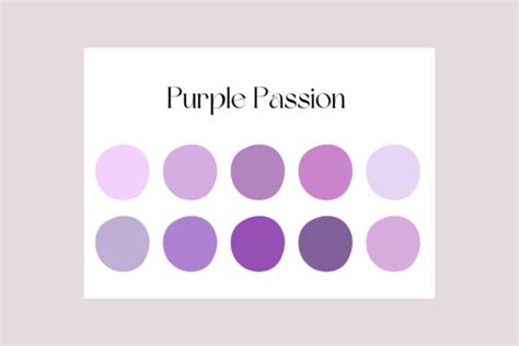 Purple Passion Color Palette Graphic By Reverie Studio · Creative Fabrica