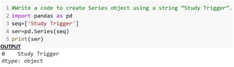 Python Series Practice Questions With Solutions Part I Series Creation