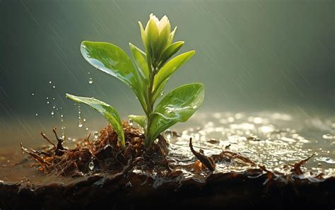 Premium Photo New Life Sprouts From Green Seedling In Nature