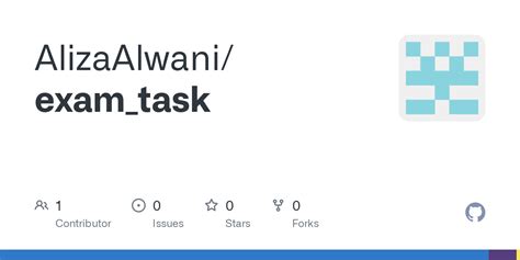 GitHub AlizaAlwani Exam Task