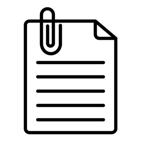 Premium Vector Pin Documents Vector Illustration Style