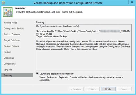 Performing A Database Restore With Veeam Configuration Backup InterWorks